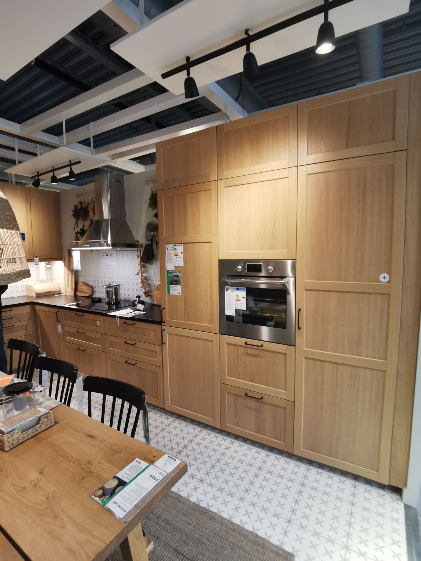 IKEA FORSBACKA Oak Kitchen – Timeless Elegance in Natural Wood